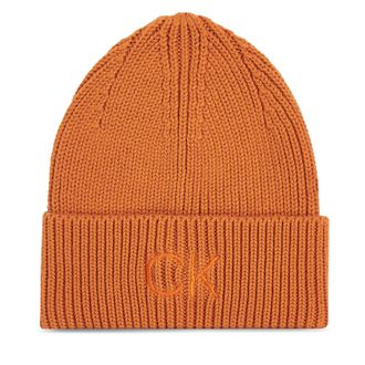 Calvin Klein Mütze Calvin Klein Re-Lock Beanie W/Emb K60K608660 Braun