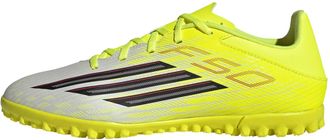 adidas Unisex F50 Club Turf Football Shoes, Team solar Yellow 2/core Black/Lucid red, 47 1/3 EU
