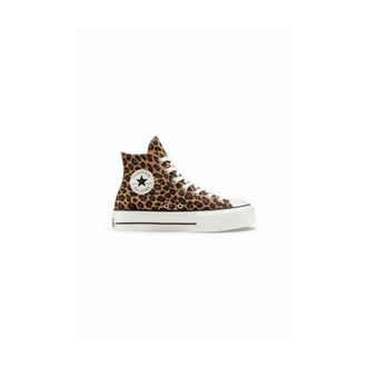 Converse Femme, Chaussures, Brun, Taille: 36 EU Suede Leather Platform Baskets