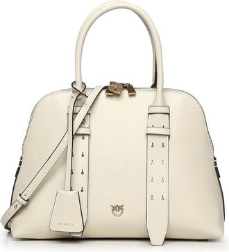 Pinko Pinko, Femme, Sacs, Blanc, Taille: ONE Size Bowling Medium Handbag