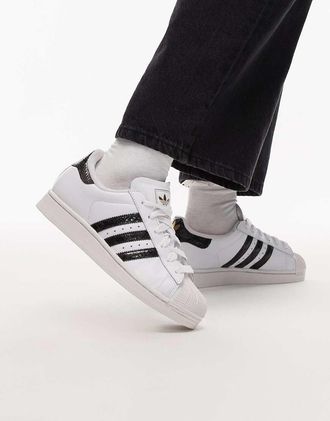 adidas Originals Superstar II - Baskets - Blanc et imprimé serpent