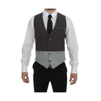 Dolce & Gabbana Polka Dot Anzugweste - - Suits - Herren - Grau - S