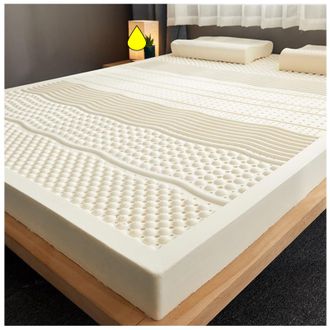 Generic Latex-Matratze,Superweich,100% Nat&uuml;rlich,Schlichtes Design,Entspannende Schlafzimmer-Latex-Matratze Mit Topper,Naturlatex-Matratzenauflage,3in,200&times;200
