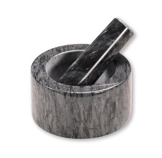 KESPER | Mörser, Material: Marmor, Maße: Ø 13 cm/Höhe: 8 cm, Farbe: Dunkelgrau | 71504