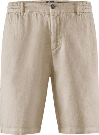 Bomboogie Homme, Shorts, Beige, Taille: 2XL Linen Jogger Bermuda