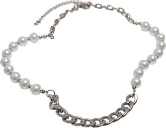 Urban Classics Unisex Halskette Pearl Various Chain Necklace silver one size