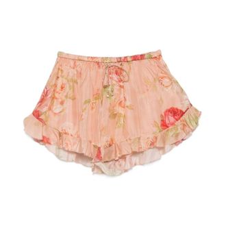 Zimmermann R&uuml;schenshorts mit Kordelzug - - Shorts - Damen - Mehrfarbig - L