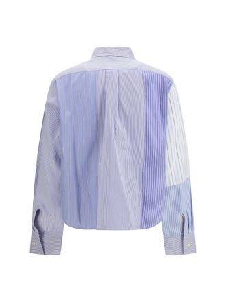 E.L.V. Denim Womens Emilie Shirt Multi Blue Cotton