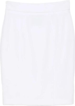 Moschino Bleistiftrock mit Eins&auml;tzen und hohem Bund - - Skirts - Damen - Wei&szlig; - L
