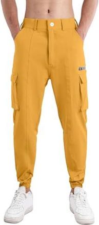 Generic Pantalon de surv&ecirc;tement d&eacute;contract&eacute; et confortable pour homme pour un usage quotidien, d&eacute;tente, cordon de serrage &agrave; la taille, pantalon de surv&ecirc;tement