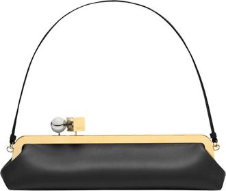 Jacquemus Femme, Sacs, Noir, Taille: ONE Size Pochette Clutch en Cuir