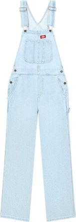 Dickies Femme, Combinaisons et Ensembles, Bleu, Taille: 40 FR W Loose Denim Bib