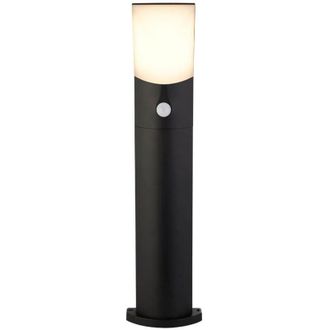 Searchlight Searchlight Copenhagen Poteau LED ext&eacute;rieur &agrave; 1 lumi&egrave;re, capteur Pir, moul&eacute; sous pression, abat-jour opale IP54 3000K