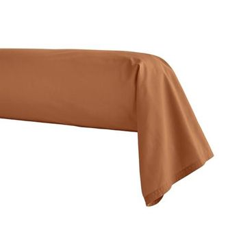 Essix Taie de traversin Unie en Percale de Coton, Premiere, 43 x 230 cm, ESSIX, Marron Fonc&eacute;