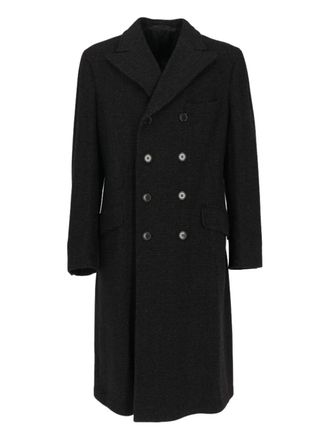 Romeo Gigli manteau &agrave; boutonni&egrave;re crois&eacute;e (ann&eacute;es 1990) - Noir
