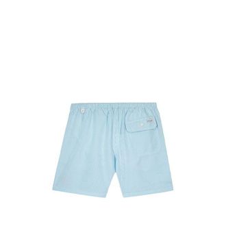 Maison Labiche Short de bain Lobster en coton m&eacute;lang&eacute;