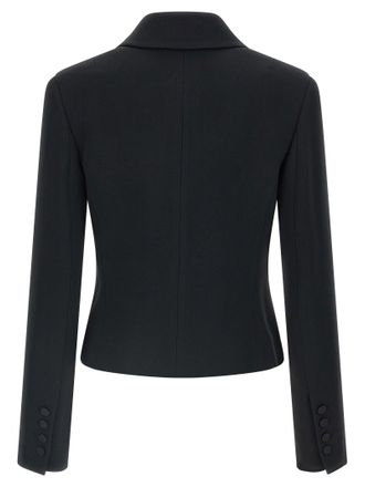 Ermanno Scervino Double-Breasted Tuxedo Blazer - Black