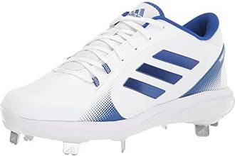 adidas Womens Purehustle 2 Baseball Shoe, White/Team Royal Blue/Solar Blue, 8.5