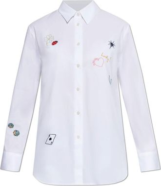 Paul Smith Femme, Blouses et Chemises, Blanc, Taille: 40 FR Chemise &agrave; Patchs Color&eacute;s
