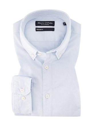 Marc O'Polo Herren Hemd blau Baumwolle