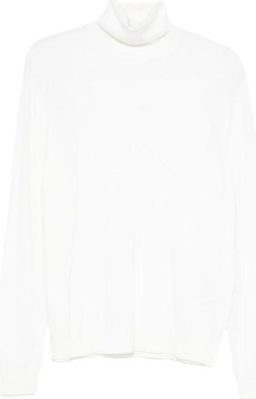 Malo Homme, Pulls, Blanc, Taille: 2XL Pull &agrave; col roul&eacute;