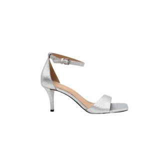 Michael Kors Jaida Metallic Leder Sandale - - Shoes - Damen - Grau - 37 EU