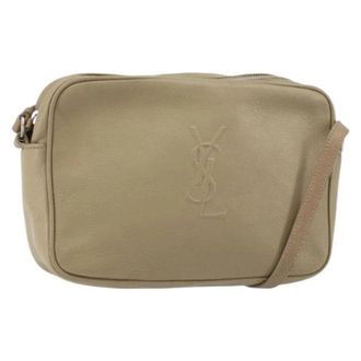 Saint Laurent Pre-owned Leder Crossbody Bag - - Pre-owned - Damen - Beige - ONE SIZE