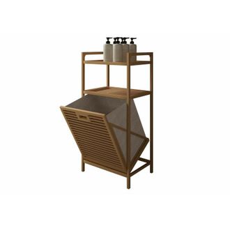 Mirjan24 Mirjan24 - Colonne de salle de bain Richardson 115 - Bois de bambou clair - Hauteur 95 cm - Largeur 40 cm - Profondeur 30 cm - &Eacute;tag&egrave;re ouverte