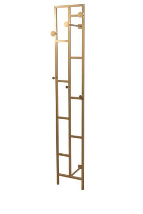 MID.YOU Mid.you Wandgarderobe, Gold, Metall, Uni, 33.5x180x36 cm, Kleiderstange, Garderobe, Garderobenleisten & Garderobenhaken