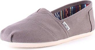 Toms Hommes Ash Toile Classic Espadrilles-UK 8