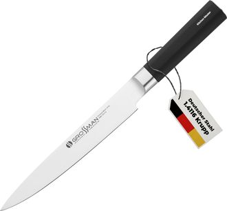 Greta Magnusson-Grossman 007SH - Sashimi | Tranchiermesser 33,0 cm | Ultrascharfer K&uuml;chenmesser | Deutschem Edelstahl Klinge 19,0 cm | mit Ergonomischen Griff 14,0 cm (175 Gra
