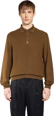 Tom Ford Cotton Silk Knit Polo Shirt