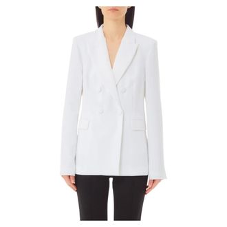 Liu Jo Doppelreihige wei&szlig;e Jacke mit Revers - - Jackets - Damen - Wei&szlig; - S