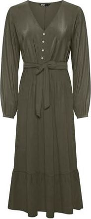 Only Onlnova Life Vis Amy Robe Longue Solide, Kalamata, XL Femme