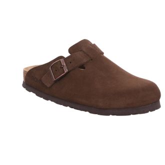 Rohde Clog ROHDE ALBA, Damen, Gr. 37, mokka, Veloursleder, unifarben, Schuhe Clog, Mules, Hausschuh mit leichter Laufsohle in Weite G (weit)