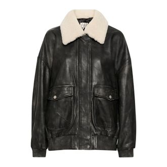 Gestuz Femme, Vestes, Noir, Taille: 40/42 FR Almanagz Oz Bomber