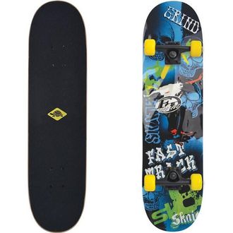 Schildkrot Fitness Skateboard Schildkr&ouml;t Skateboard Slider 31, attraktives Freizeit Komplett-Board, konkave Deckform mit Doppel-Kick und Griptape, 9-lagiges Ahornholz, A