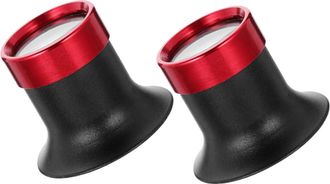 BESTONZON 2st&uuml;cke Schmucklupe Aus Aluminiumlegierung Und Glaslinsen Facher Vergr&ouml;&szlig;erung F&uuml;r Uhrenreparaturen Juweliere Und Detailreiche Objekte