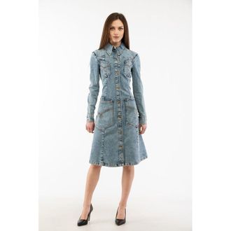 Moschino Mehrfarbiges Baumwoll-Casual-Kleid