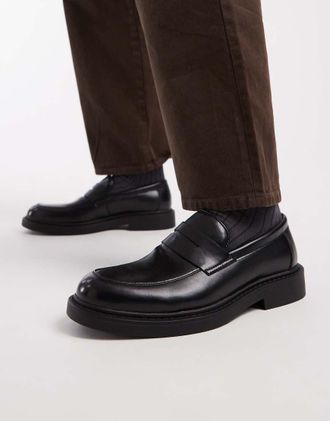 Asos Penny-Loafer in Schwarz
