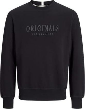 Jack & Jones Jack & Jones Crew Neck Jwhfrederiksberg Sweat à col Rond Sn, Noir, 3XL Homme