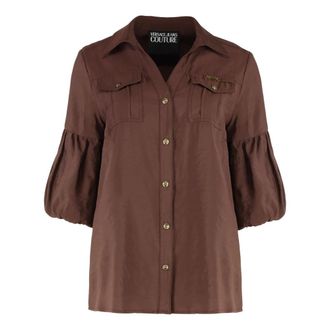 Versace Jeans Couture Damen, Blusen & Hemden, Braun, 3XSGr&ouml;&szlig;e