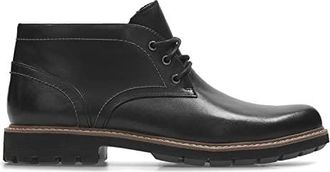 Clarks Homme Batcombe Lo Bottes Chelsea, Noir Black Leather, 44.5 EU