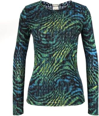 Diane Von F&uuml;rstenberg Rundhalsausschnitt Strickpullover - - Tops - Damen - Gr&uuml;n - S