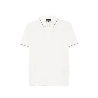 Emporio Armani Contrast-trim Buttoned Polo Shirt