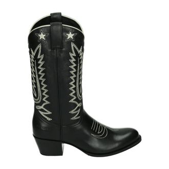 Sendra Western Lederstiefel Schwarz - - Shoes - Damen - Schwarzk - 41 EU