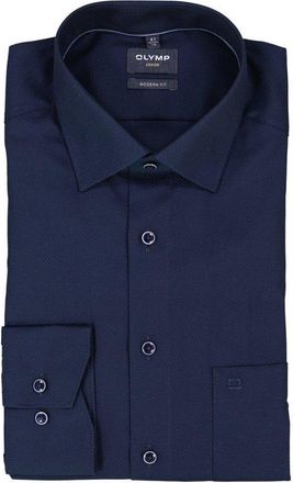 Olymp Herren Hemd blau EL