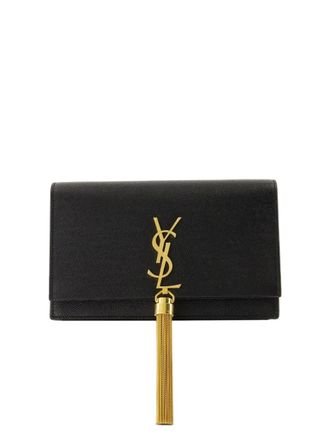 Saint Laurent Umh&auml;ngetasche mit Quaste - Schwarz
