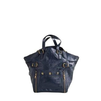 Saint Laurent Pre-owned Cabas Shoulder Bag - Femme - Pre-owned - Bleu - Taille: ONE Size