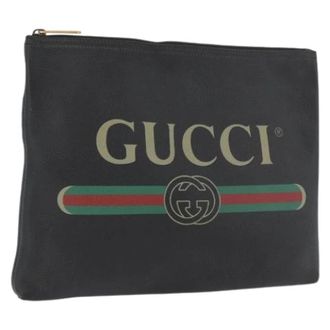 Gucci Pre-owned Vintage Clutch - - Pre-owned - Damen - Schwarzk - ONE SIZE